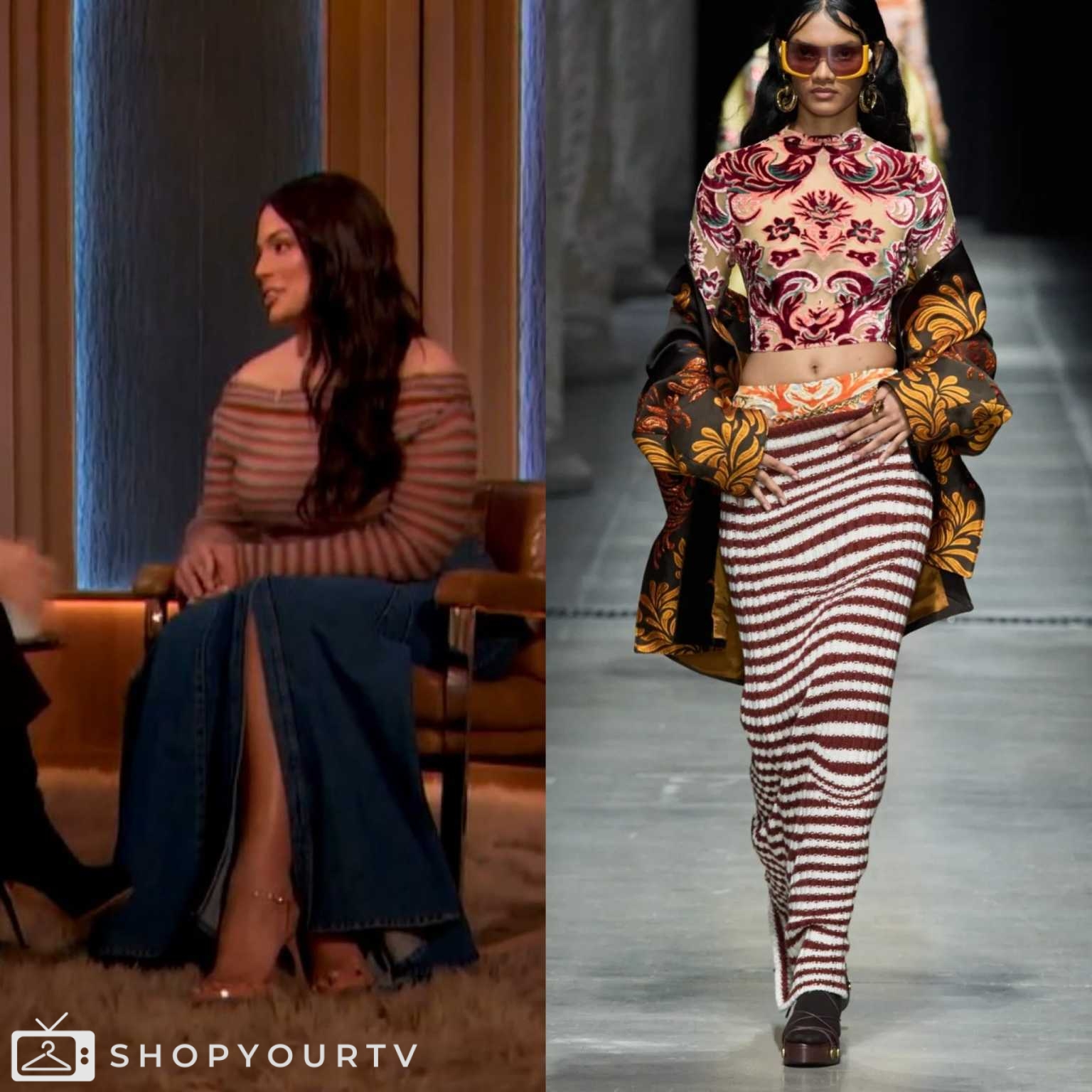 Drew Barrymore Show: March 2024 Ashley Graham's Striped Top | Shop Your TV