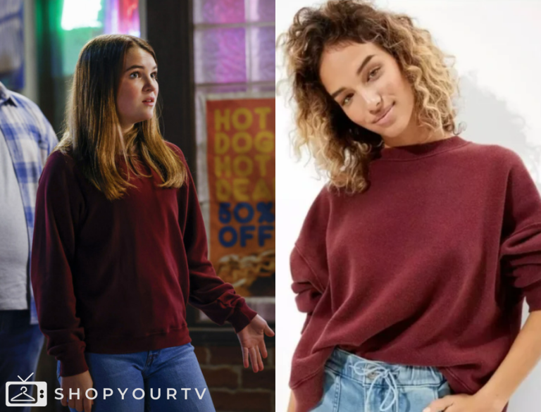 Young Sheldon: Season 7 Episode 5 Missy's Burgundy Sweater | Shop Your TV
