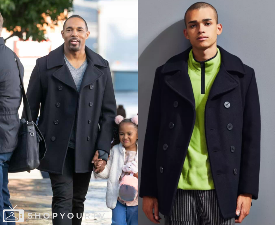 Greys Anatomy: Season 20 Episode 2 Ben's Black Pea Coat | Shop Your TV