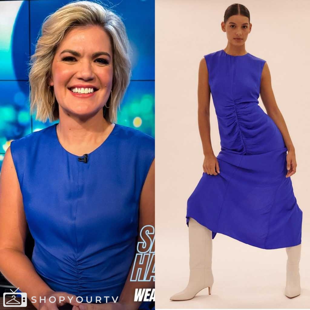 The Project: March 2024 Sara Harris's Blue Dress | Shop Your TV