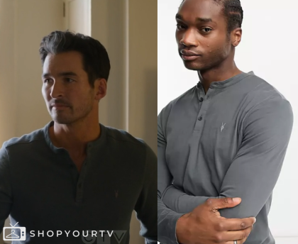 Station 19: Season 7 Episode 1 Travis' Grey Henley | Shop Your TV