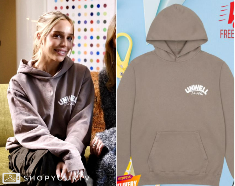 Call Her Daddy: February 2024 Alex's Brown "Unwell" Hoodie | Shop Your TV