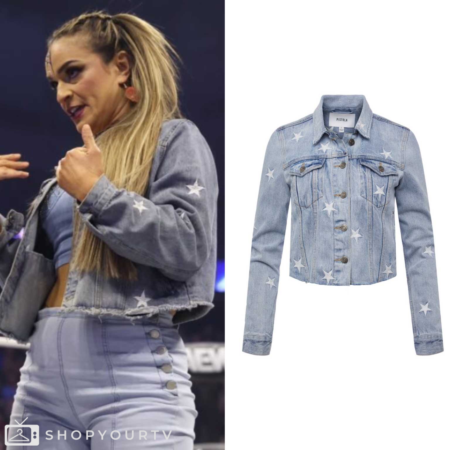 AEW Dynamite: April 2024 Thunder Rosa's Denim Jacket | Shop Your TV