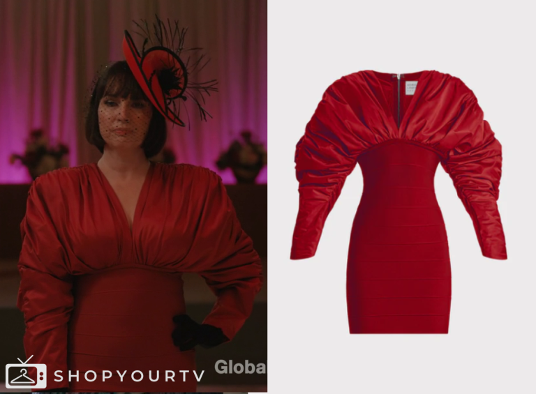 Elsbeth: Season 1 Episode 3 Katricia's Padded Shoulder Dress | Shop Your TV