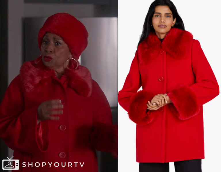 So Help Me Todd: Season 2 Episode 5 Jacqueline's Red Fur Coat | Shop ...