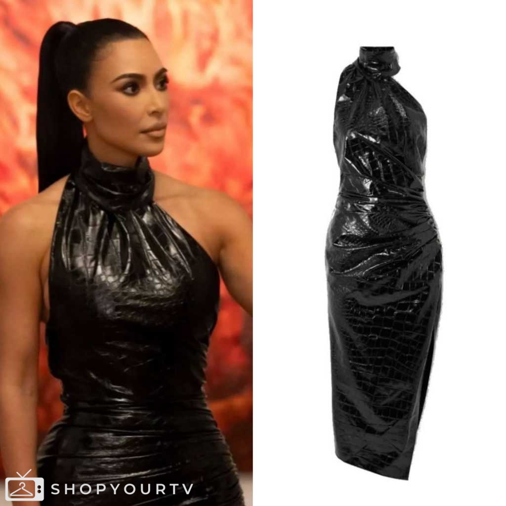 American Horror Story: Season 12 Episode 6 Siobhan’s Black Croc Dress ...