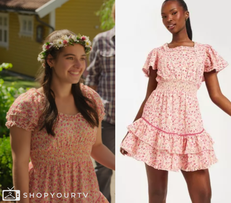 Midsummer Night: Season 1 Episode 1 Helena's Floral Ruffled Dress ...