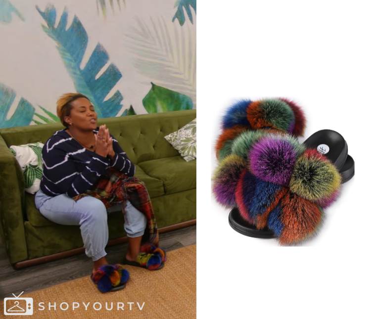 The Circle: Season 6 Episode 5 Caress' Fur Slippers | Shop Your TV