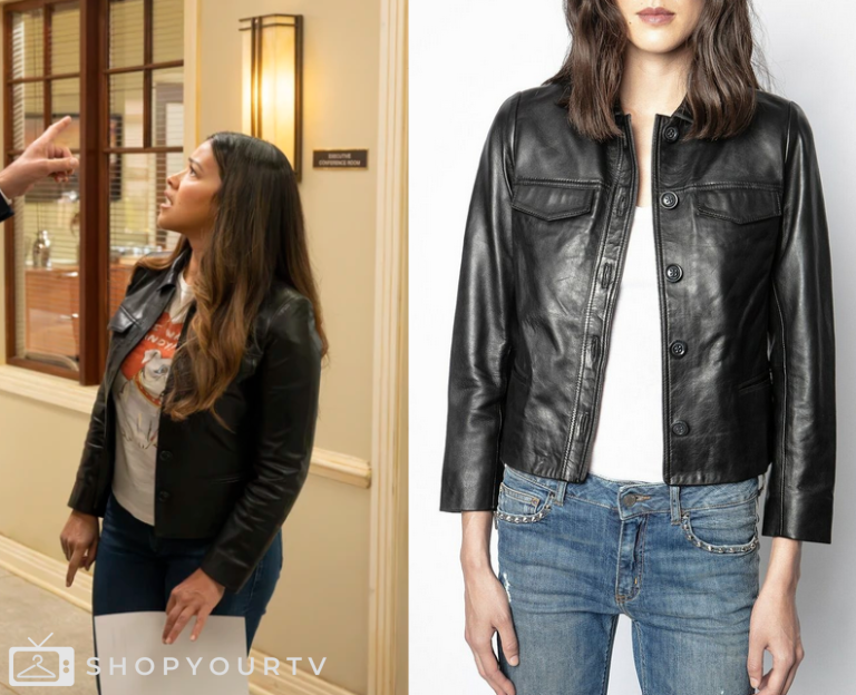 Not Dead Yet: Season 2 Episode 9/10 Nell's Leather Jacket | Shop Your TV
