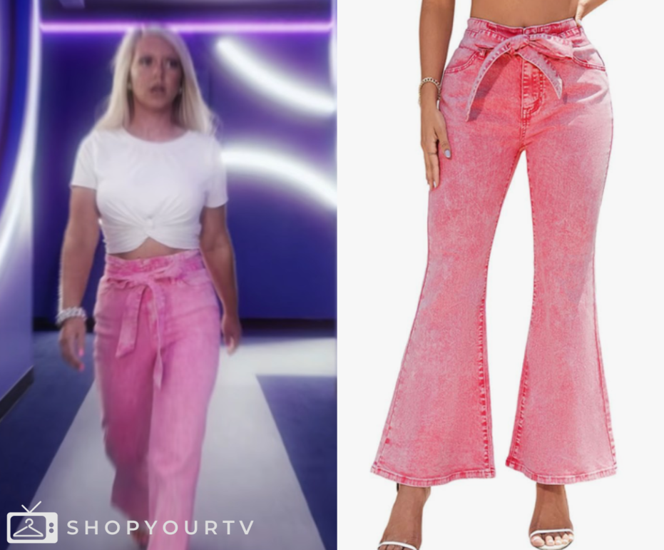 The Circle: Season 6 Episode 7 Cassie's Acid Wash Jeans | Shop Your TV