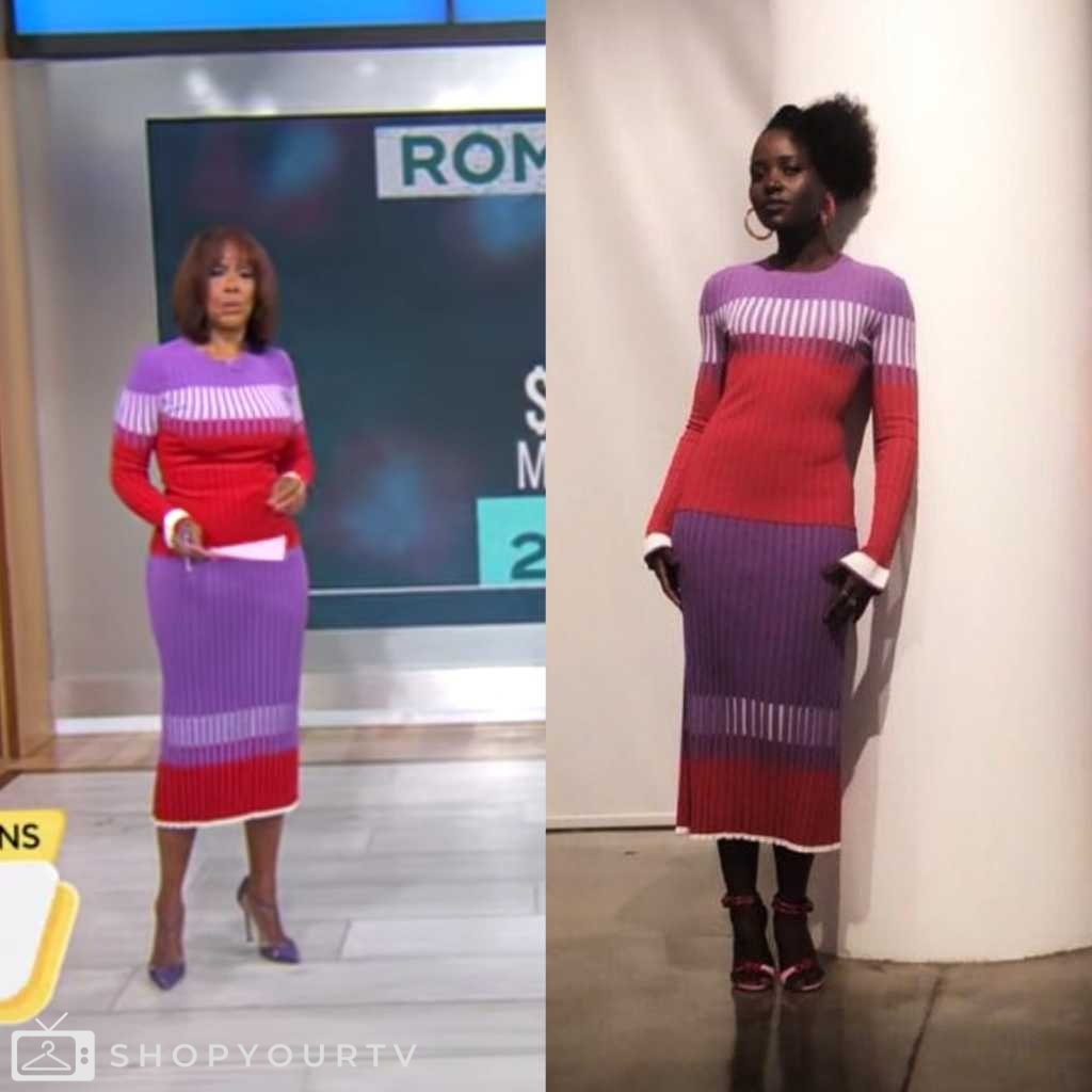 CBS Mornings: April 2024 Gayle King’s Gradient Midi Dress | Shop Your TV