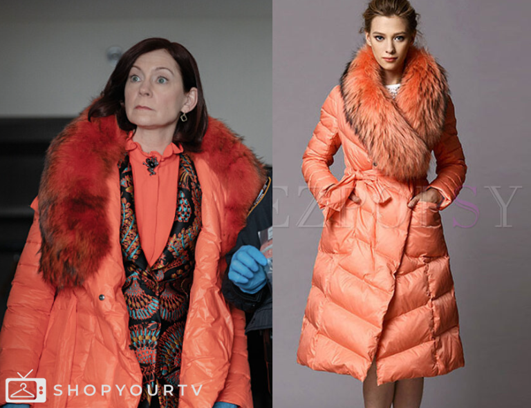 Elsbeth: Season 1 Episode 5 Elsbeth's Orange Puffer Coat | Shop Your TV