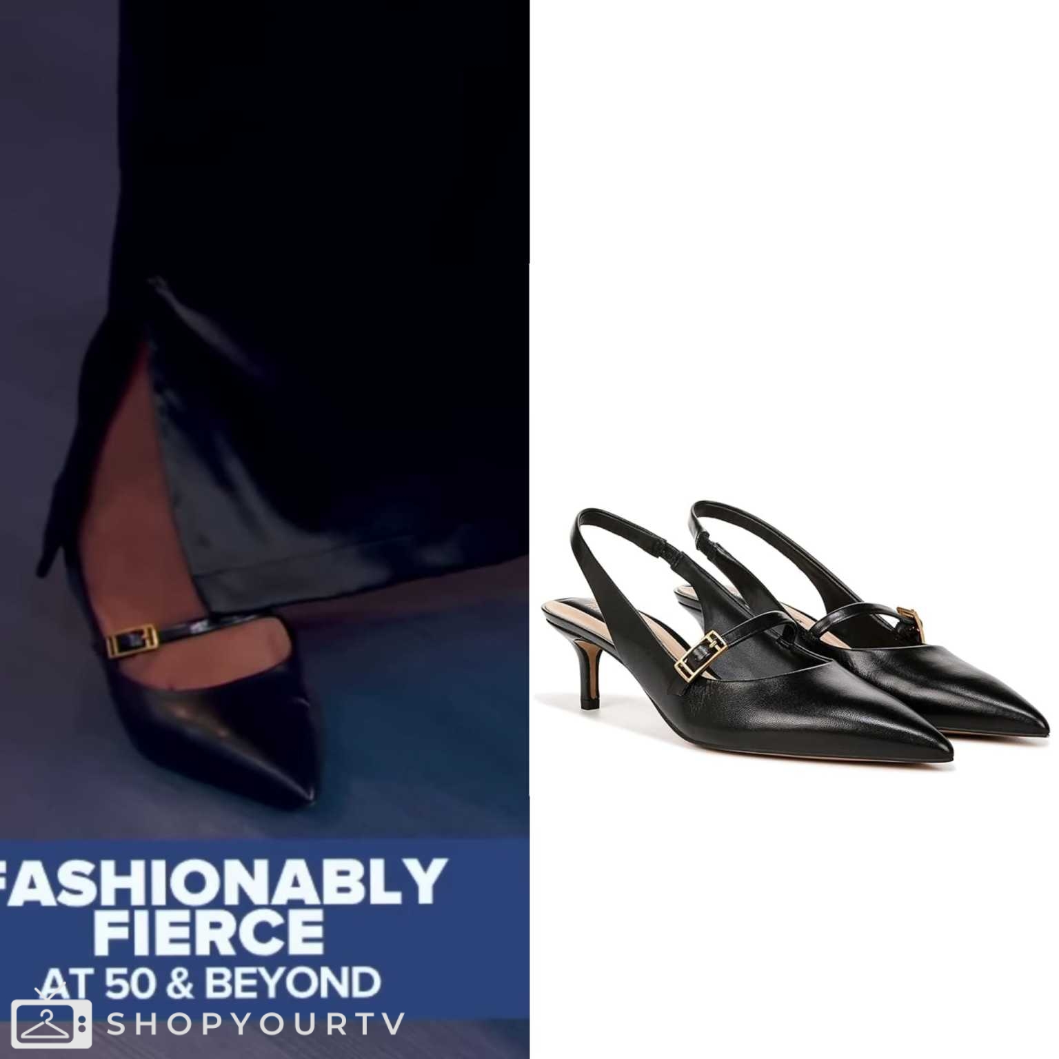Good Morning America: April 2024 Black Low Heel Pumps | Shop Your TV