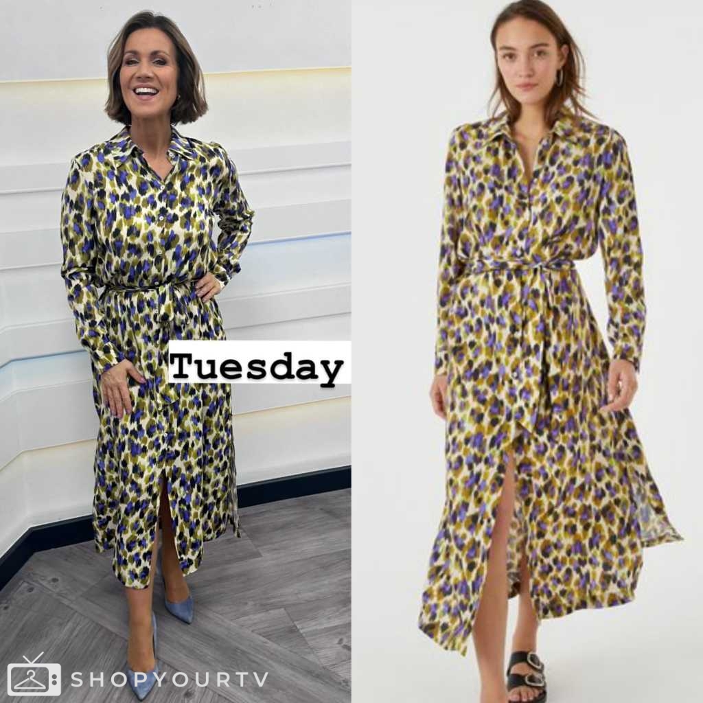 Good Morning Britain: April 2024 Susanna Reid’s Printed Wrap Dress ...