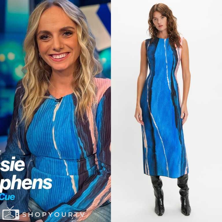 The Project: April 2024 Jessie Stephens’s Pleated Dress | Shop Your TV