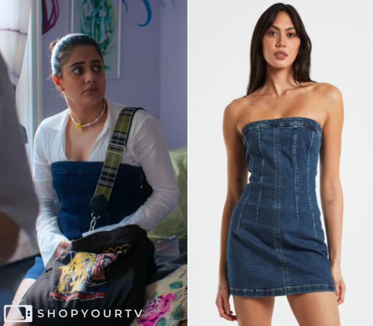 Heartbreak High: Season 2 Episode 5 Amerie's Denim Mini Dress | Shop Your TV