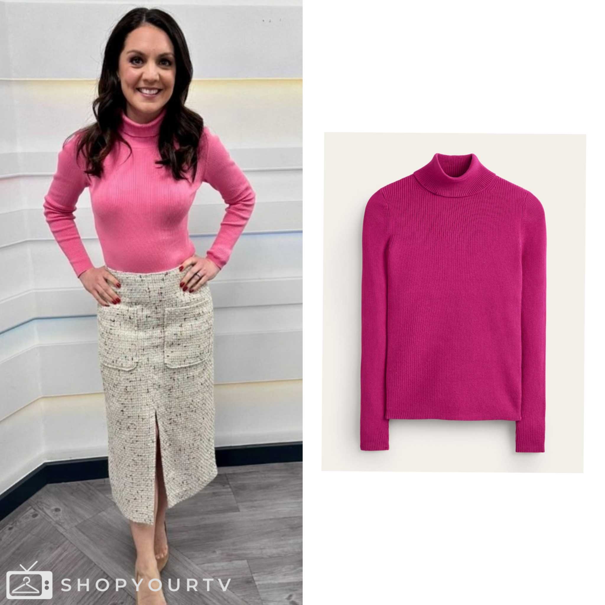 Good Morning Britain: April 2024 Laura Tobin’s Pink Long sleeve ...