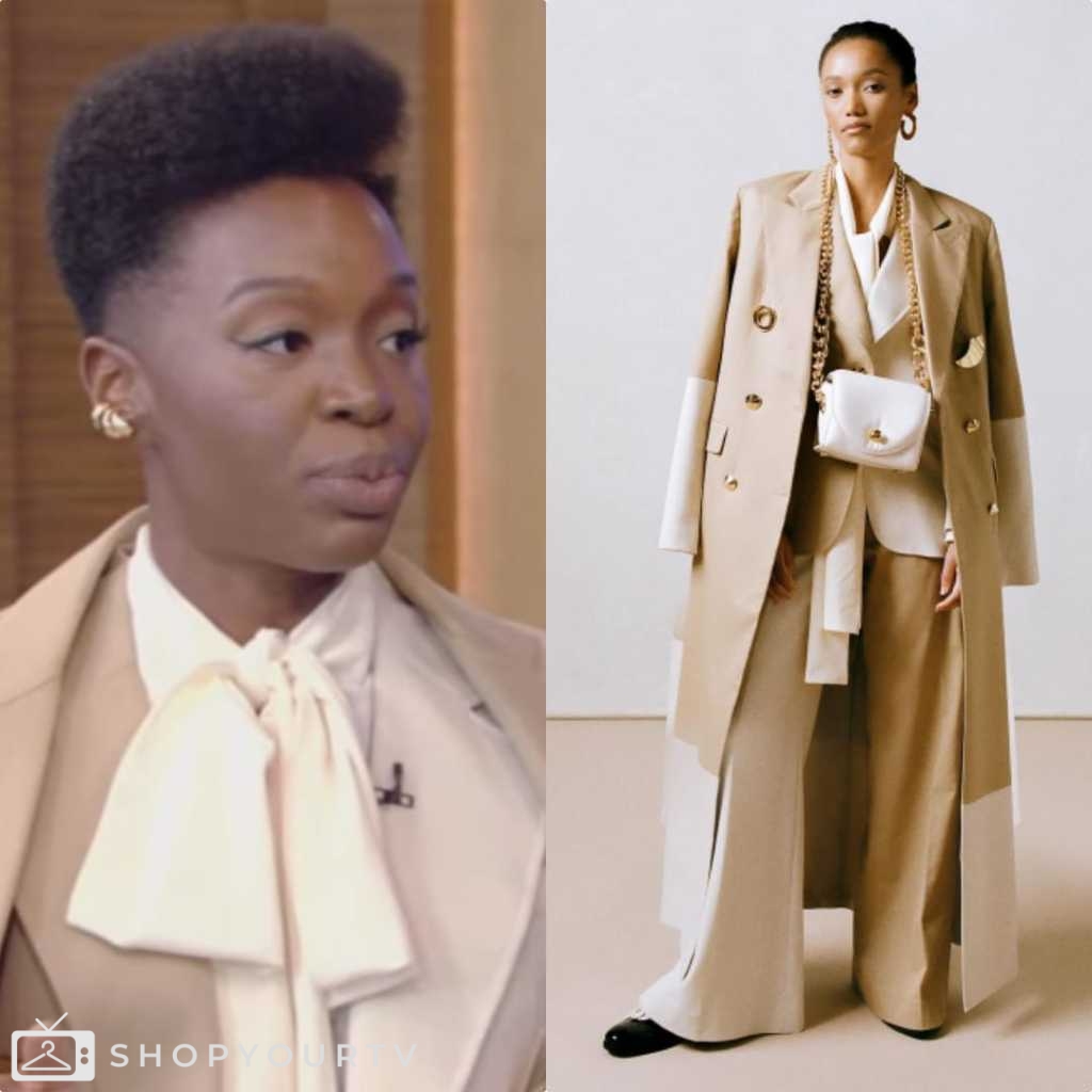 Live with Kelly and Mark: April 2024 Folake’s Tie-Detail Blouse | Shop ...