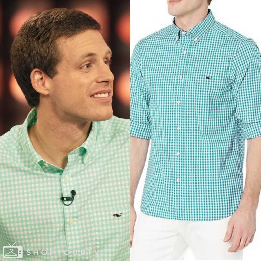 The Kelly Clarkson Show: April 2024 Tanner Smith’s Blue Plaid Shirt ...