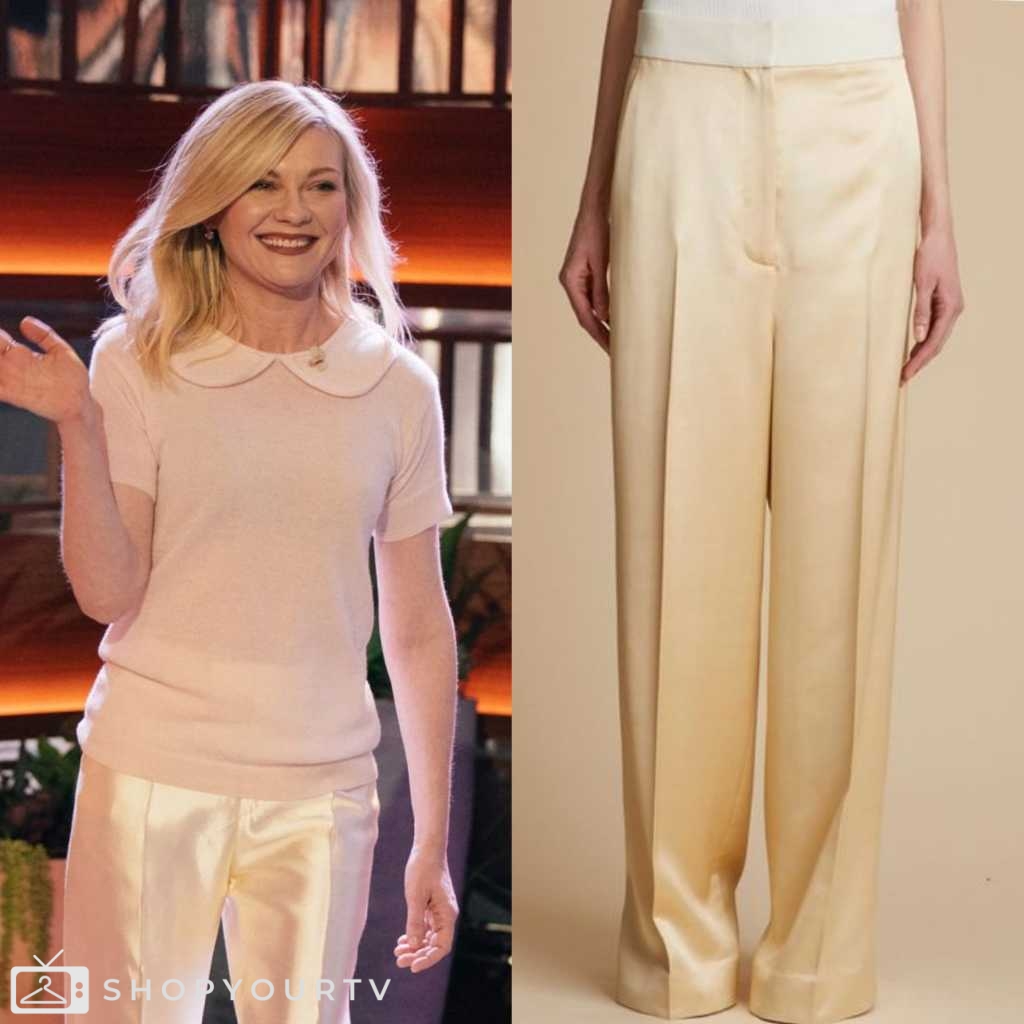 The Kelly Clarkson Show: April 2024 Kirsten Dunst’s Wide Leg Trousers ...