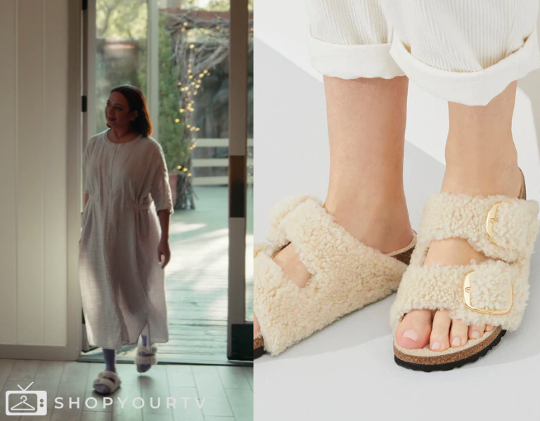 Loot: Season 2 Episode 4 Molly's Shearling Sandals | Shop Your TV