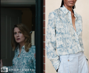FBI Most Wanted: Season 5 Episode 9 Blue Silk Blouse | Shop Your TV