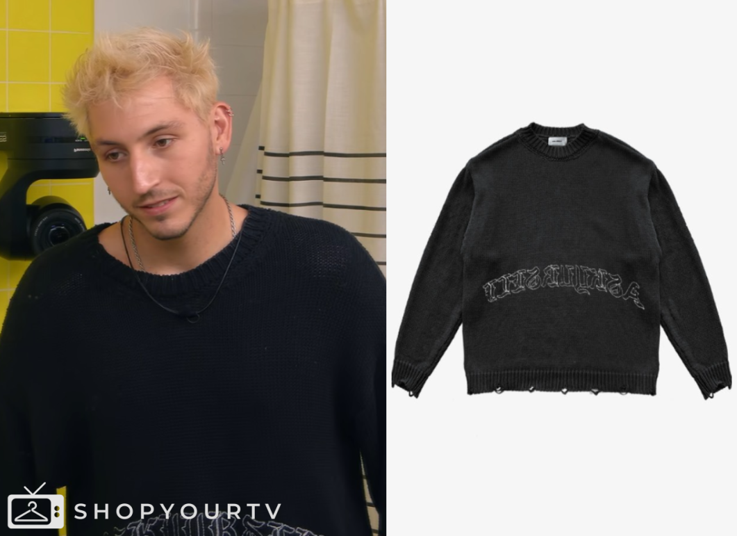 The Circle: Season 6 Episode 3 Myles' Knit Sweater | Shop Your TV