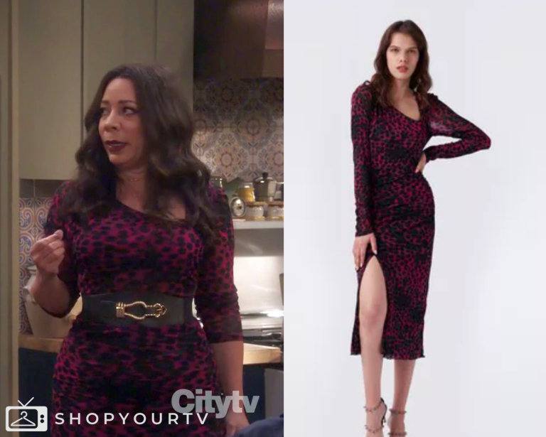 Lopez Vs Lopez: Season 2 Episode 7 Rosie's Red Embellished Cropped ...