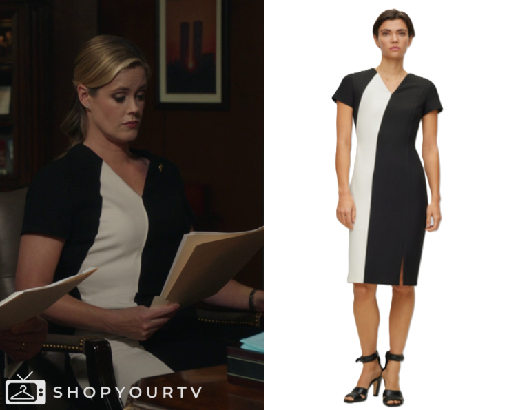 Blue Bloods: Season 14 Episode 7 Abigail's Color block Dress | Shop Your TV
