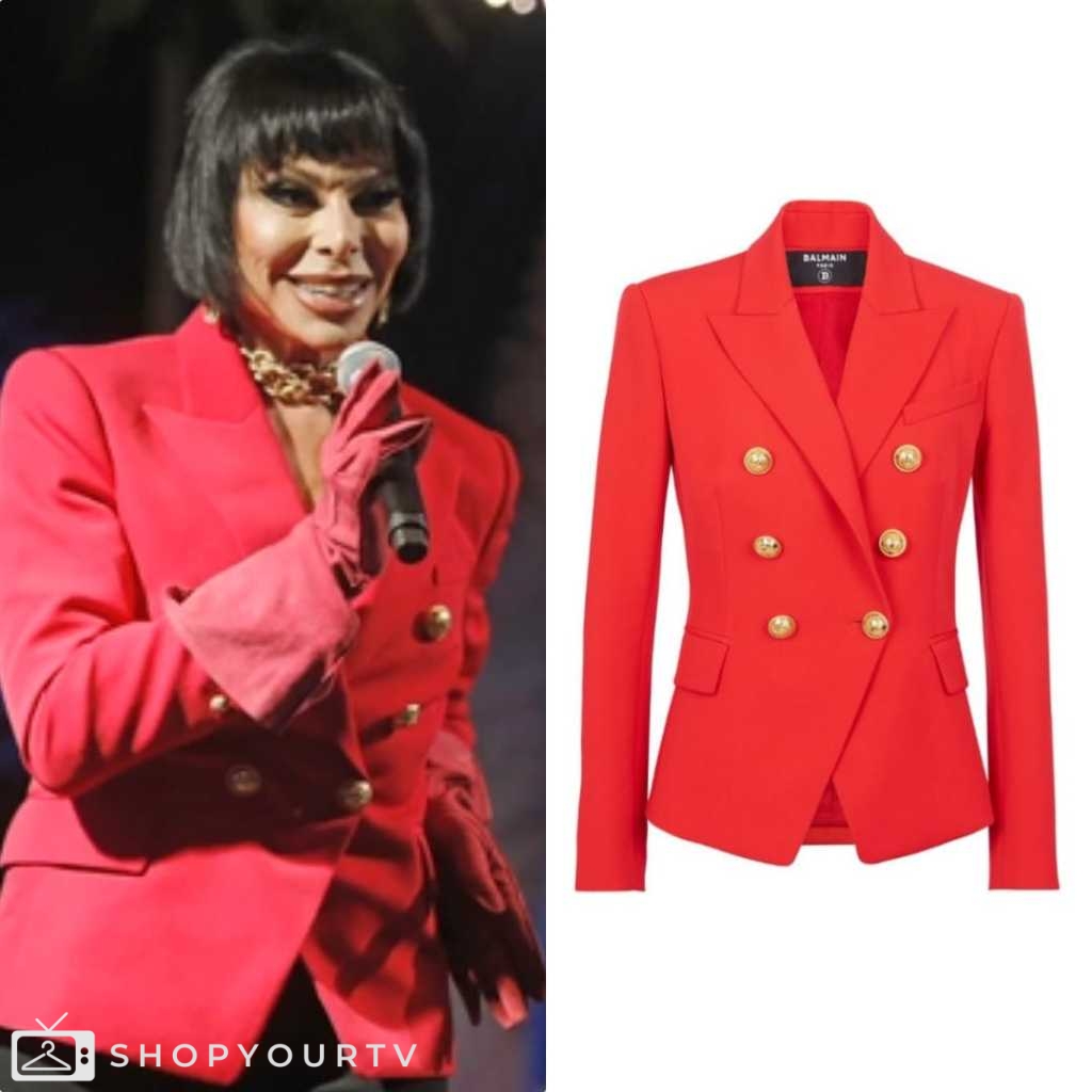 Noite das Estrelas: April 2024 José's Red Double-Breasted Blazer | Shop Your TV