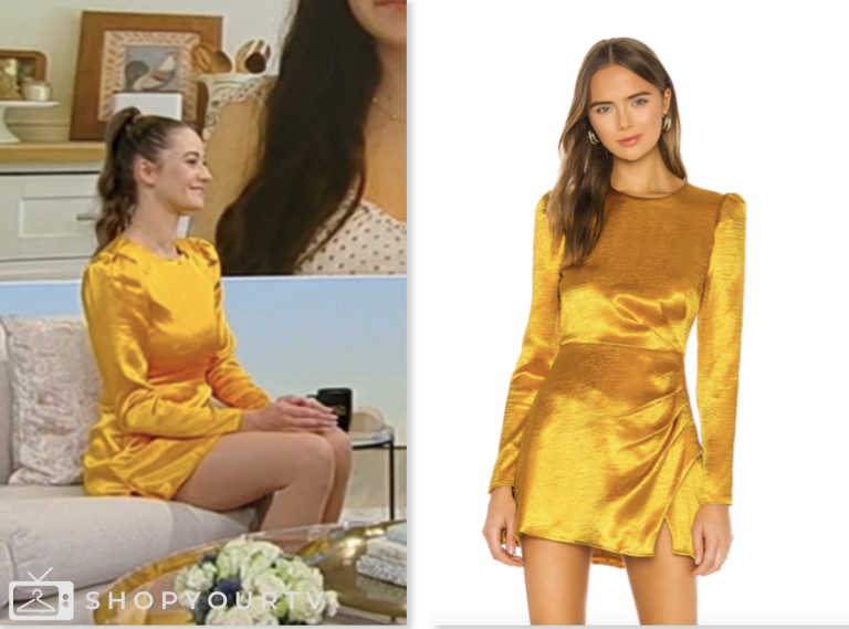 Tamron Hall Show: April 2024 Alexia Delarosa's Yellow Gold Long Sleeve ...