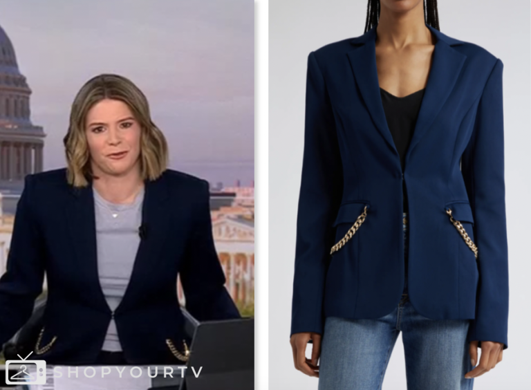 CNN This Morning: March 2024 Kasie Hunt's Olive Green Rolled Cuff ...