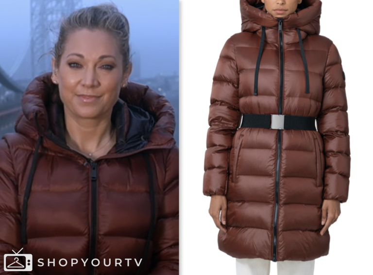 Good Morning America: April 2024 Ginger Zee's Down Puffer Jacket | Shop ...