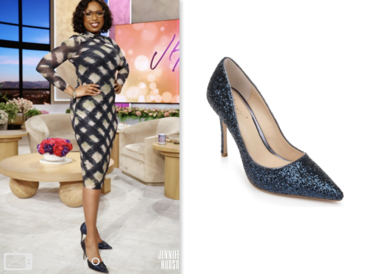 The Jennifer Hudson Show: April 2024 Jennifer Hudson's Blue Glitter ...