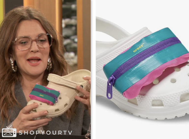 Drew Barrymore Show: April 2024 Drew Barrymore's Crocs Fanny Pack Charm ...