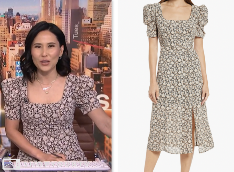 NBC News Daily: April 2024 Ellison Barber's Black Contrast Satin Midi ...