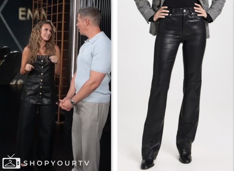 E! News: April 2024 Keltie Knight's Black Leather Pants | Shop Your TV