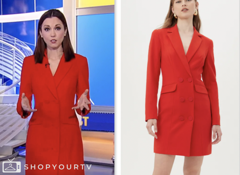 Fox and Friends: April 2024 Chanley Painter's Red Blazer Dress | Shop ...