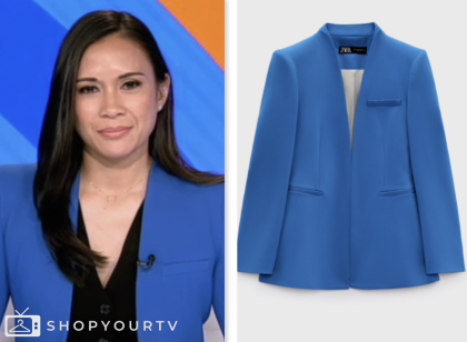 Good Morning America: April 2024 Christiane Cordero's Blue Blazer ...