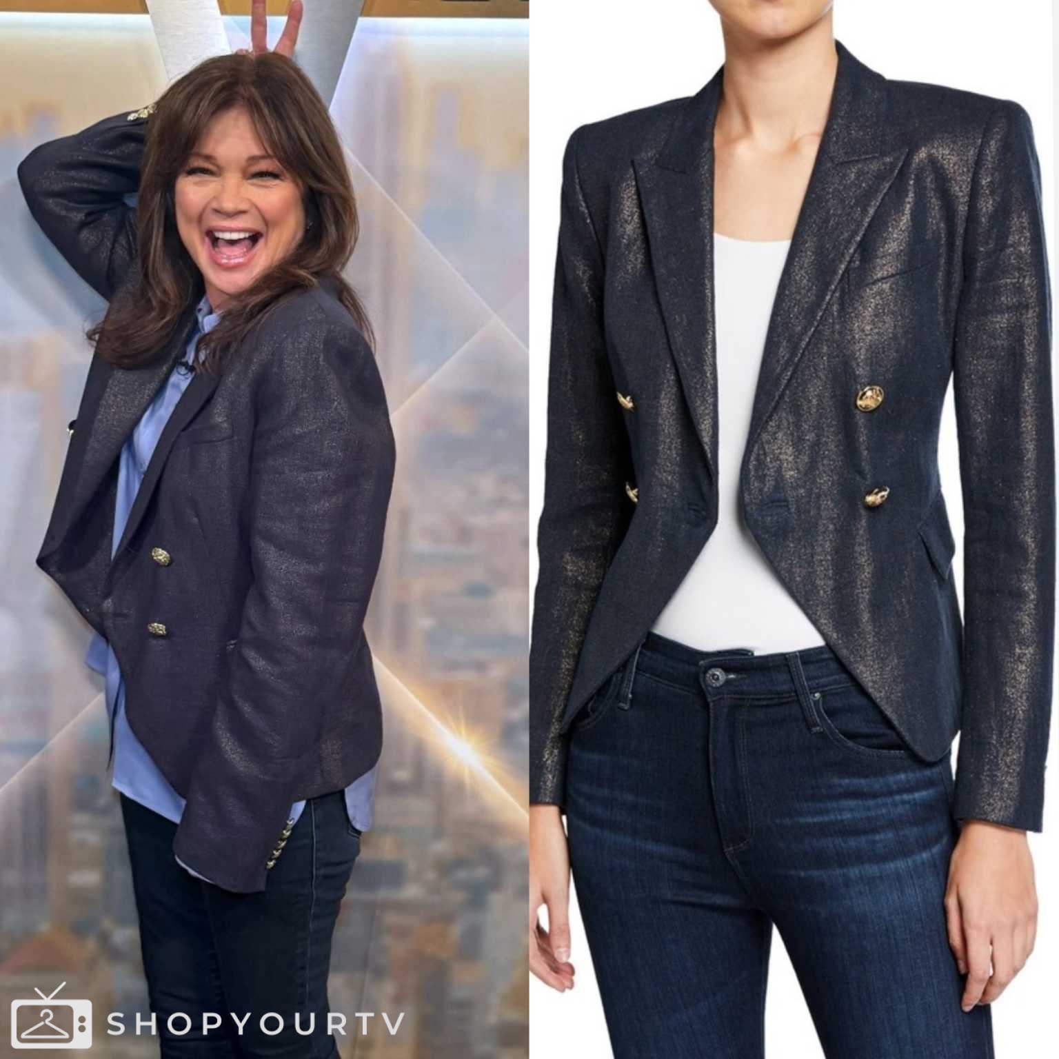 The View: April 2024 Valerie Bertinelli’s Leather Blazer | Shop Your TV