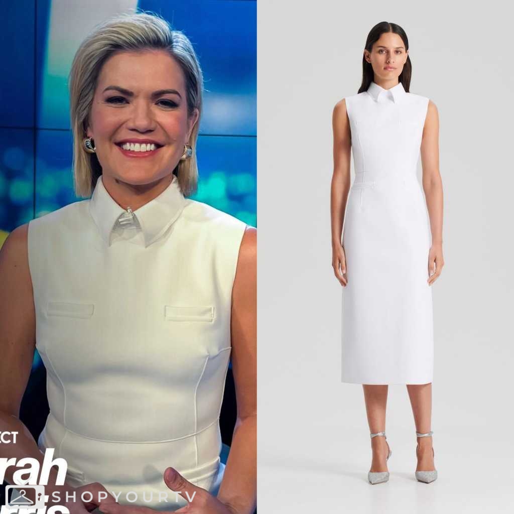 The Project: March 2024 Sara Harris’s White Collared Dress | Shop Your TV