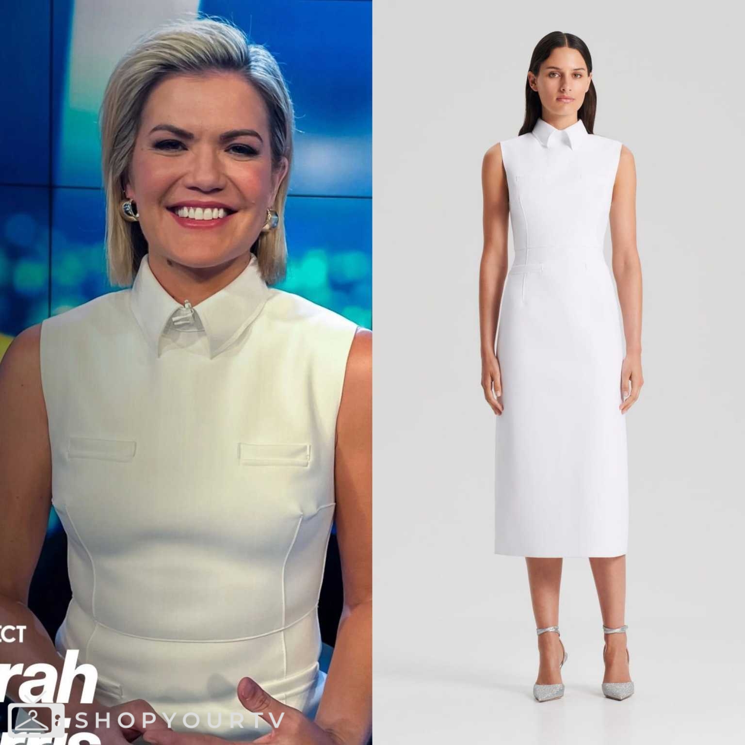 The Project: March 2024 Sara Harris’s White Collared Dress | Shop Your TV