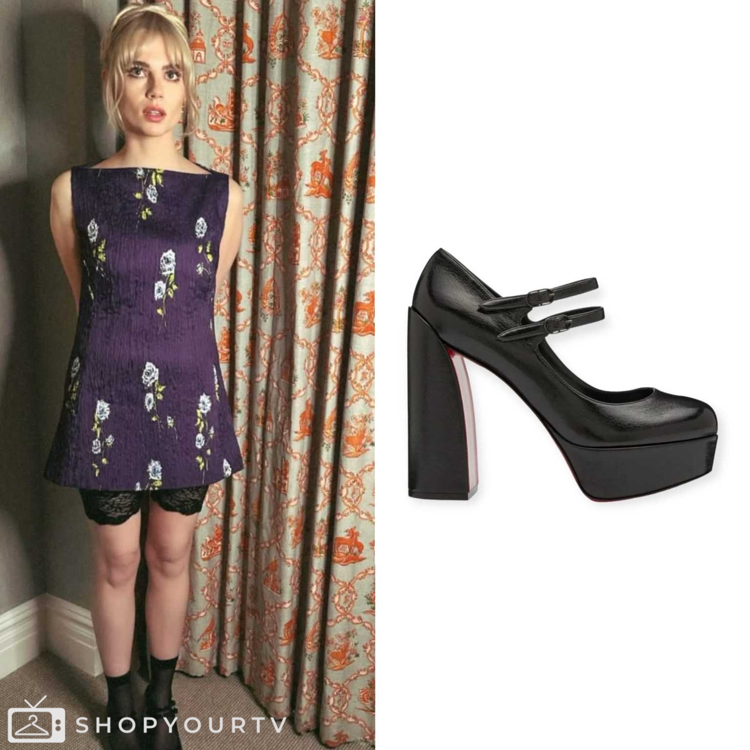The Today Show: April 2024 Lucy Boynton’s Black Patent Platforms | Shop ...