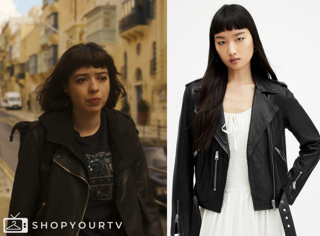 Alex Rider: Season 3 Kyra's Black Leather Jacket | Shop Your TV