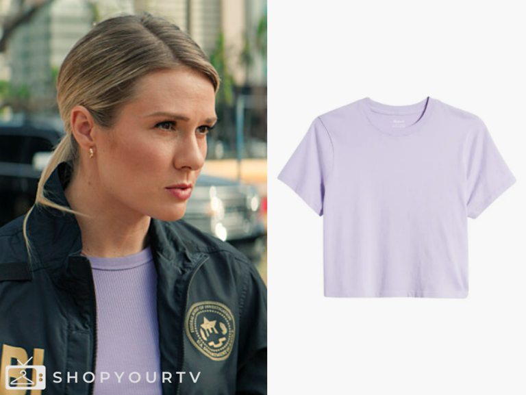 NCIS Hawaii: Season 3 Episode 8 Kate's Purple Rib T Shirt | Shop Your TV