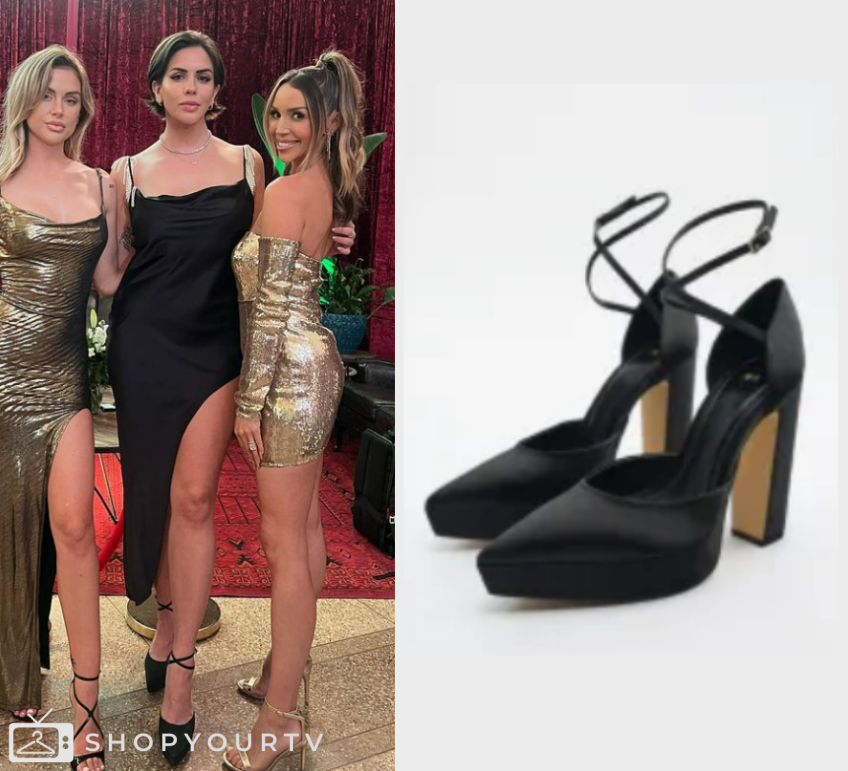 Vanderpump Rules: Season 11 Episode 15 Katie's Black Ankle Cross Pumps ...