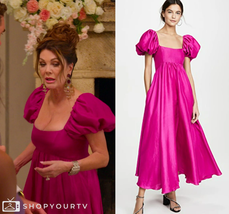 Vanderpump Villa: Season 1 Episode 2 Lisa's Pink Square Neck Dress ...
