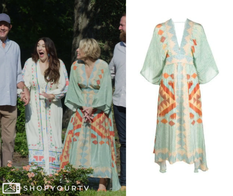 Home Town: Season 7 Episode 3 Erin's Blue Dot Tiered Dress | Shop Your TV