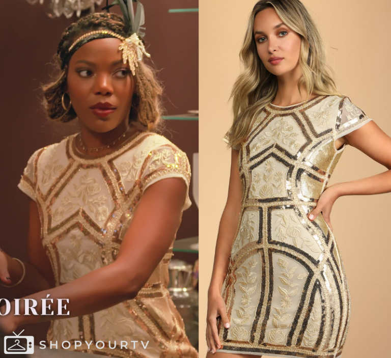 Vanderpump Villa: Season 1 Episode 7 Gold Sequin Gown | Shop Your TV