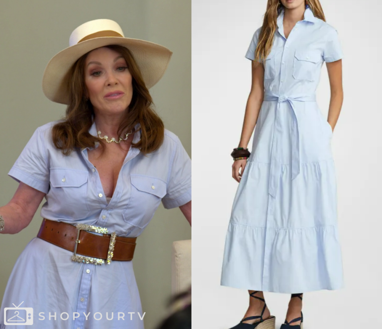 Vanderpump Villa: Season 1 Episode 5 Lisa's Blue Tiered Shirt Dress ...